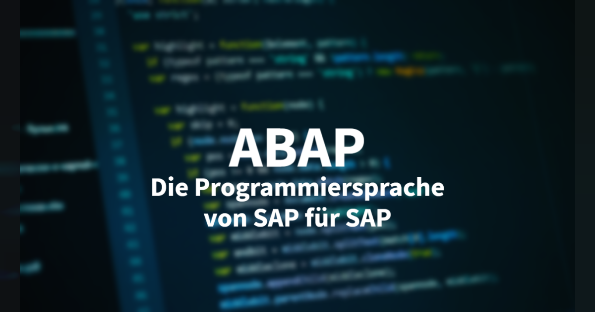 ABAP - Die Programmiersprache von SAP für SAP | mindsquare