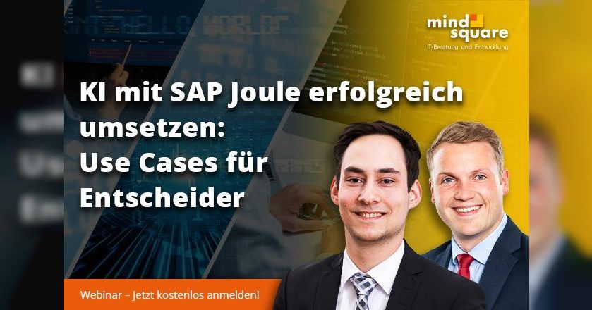 KI mit SAP Joule erfolgreich umsetzen: Use Cases für Entscheider | mindsquare