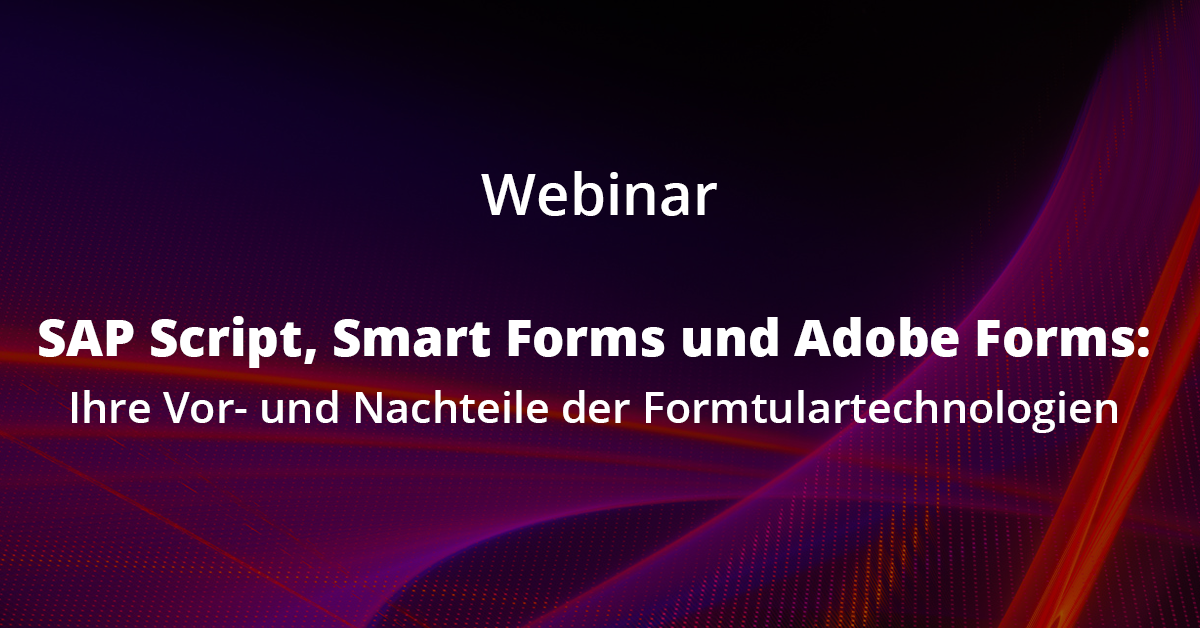 SAP Formulare - Formularentwicklung | mindsquare