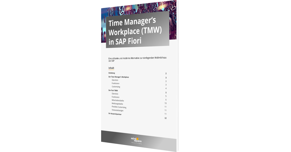 Time Manager's Workplace (TMW) in SAP Fiori | Time Manager's Workplace ...