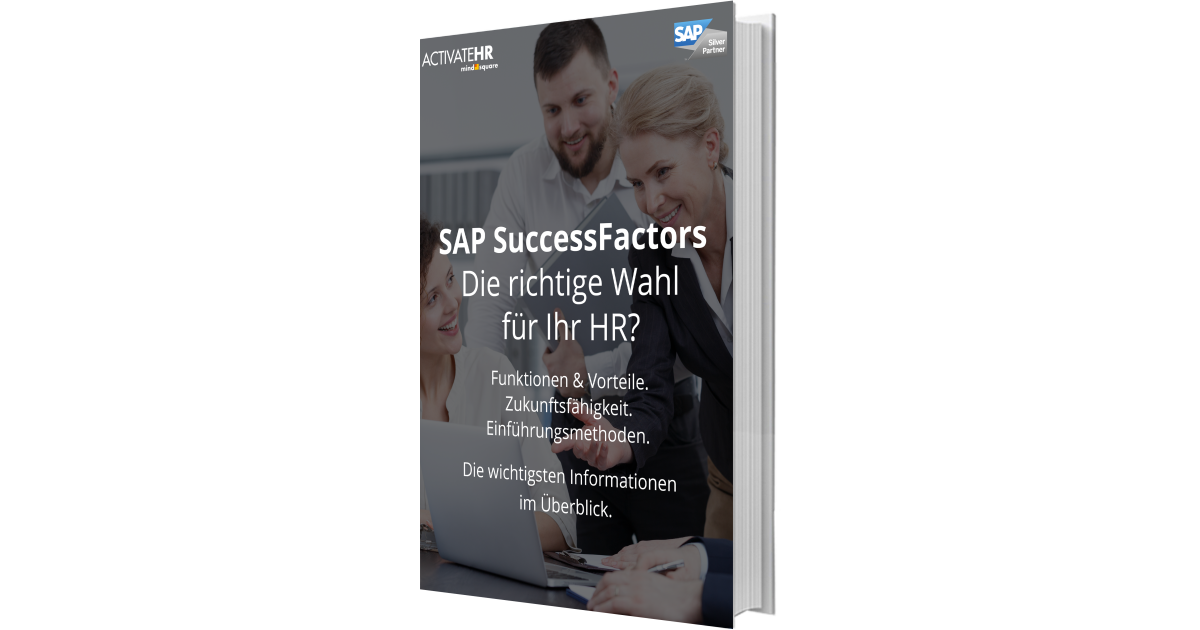 E-Book: SAP SuccessFactors: Die richtige Wahl für Ihr HR? | ActivateHR