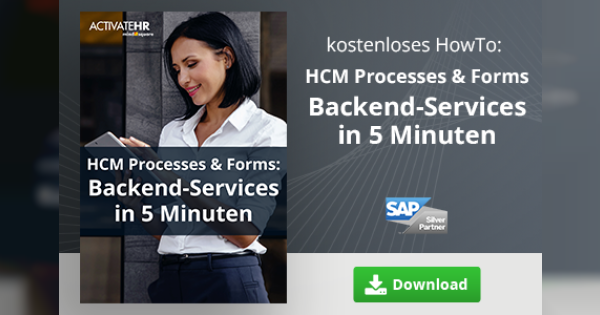 HowTo: HCM Processes and Forms: Backend-Services in 5 Minuten