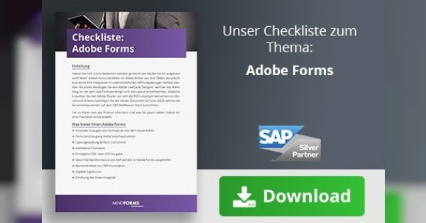 Checkliste: Adobe Forms - Mindforms